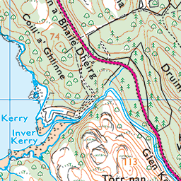 Flowerdale Glen, Gairloch - Route Map