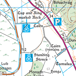 Moine Mhòr and Dunadd - Route Map