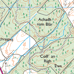 Moine Mhòr and Dunadd - Route Map