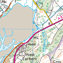 Tarbert Castle circular - Route Map