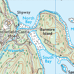 Stonefield Castle and Barmore Island - Route Map
