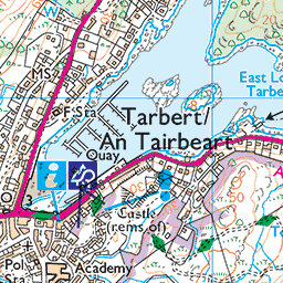 Tarbert Castle circular - Route Map