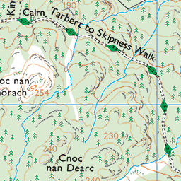 Tarbert Castle circular - Route Map