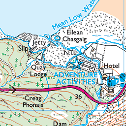 Torridon Trail - boathouse walk - Route Map