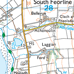 Preaching Cave and Cashel, Kilpatrick - Route Map