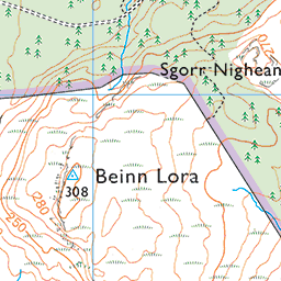Beinn Lora, Benderloch - Route Map