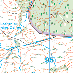 Fearnoch Forest walk, near Taynuilt - Route Map