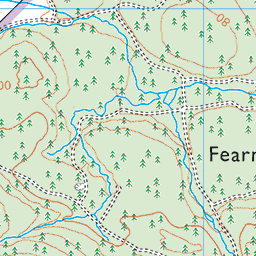 Fearnoch Forest walk, near Taynuilt - Route Map