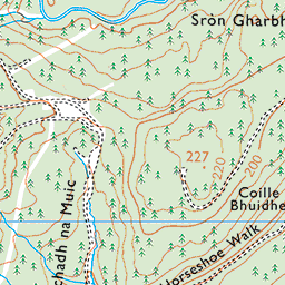 Inverinan Trail, Loch Awe - Route Map