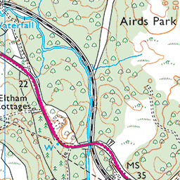 Fearnoch Forest walk, near Taynuilt - Route Map