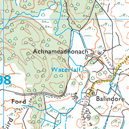 Fearnoch Forest walk, near Taynuilt - Route Map