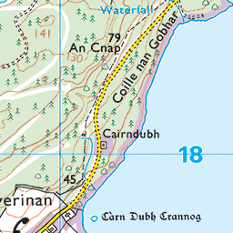 Inverinan Trail, Loch Awe - Route Map