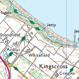 Kingscross Point, Whiting Bay - Route Map