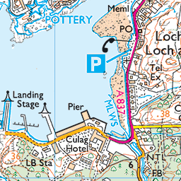 River Inver and Glencanisp circuit - Route Map