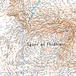 Sgùrr an Fhìdhleir - the Fiddler - Route Map