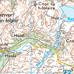 River Inver and Glencanisp circuit - Route Map