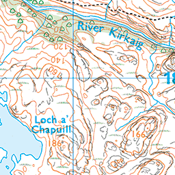 Falls of Kirkaig, Inverkirkaig - Route Map
