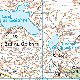 River Inver and Glencanisp circuit - Route Map