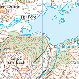 River Inver and Glencanisp circuit - Route Map