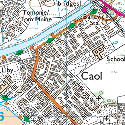 Neptune's Staircase and the Canal, Banavie - Route Map