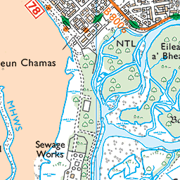 Neptune's Staircase and the Canal, Banavie - Route Map