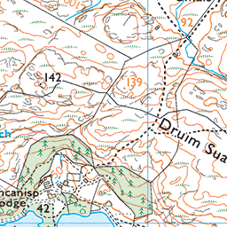 River Inver and Glencanisp circuit - Route Map