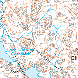 Falls of Kirkaig, Inverkirkaig - Route Map