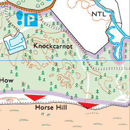 Torrs Warren, near Dunragit - Route Map