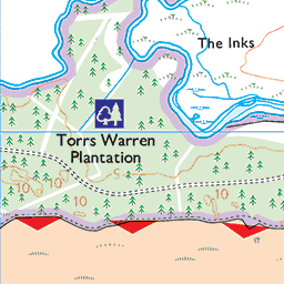 Torrs Warren, near Dunragit - Route Map