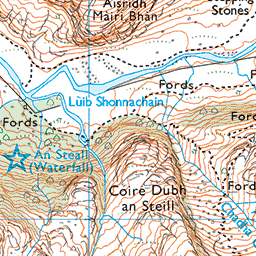 Steall Falls and the Nevis Gorge - Route Map