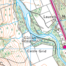 Lael Forest Garden and forest walk - Route Map
