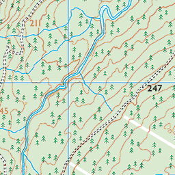 Plodda Falls, near Tomich - Route Map
