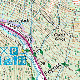 Ardgartan shore and woodlands - Route Map