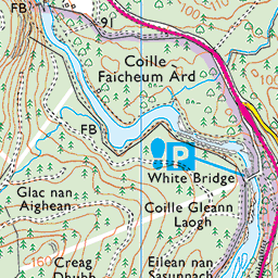 River Garry, Invergarry - Route Map