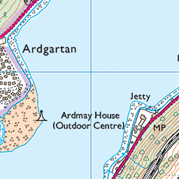 Ardgartan shore and woodlands - Route Map