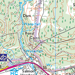 River Garry, Invergarry - Route Map