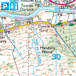 River Garry, Invergarry - Route Map