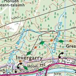 River Garry, Invergarry - Route Map