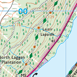 River Garry, Invergarry - Route Map