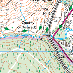 Inversnaid RSPB nature trail - Route Map