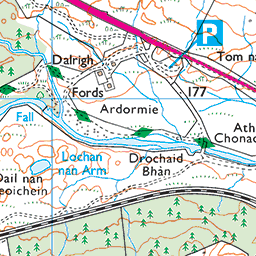 Tyndrum Community woodland - Route Map