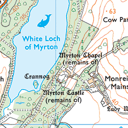 Monreith Estate, near Port William - Route Map