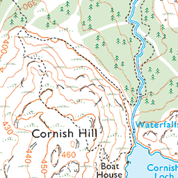 Cornish Hill and Loch circuit, Stinchar bridge - Route Map