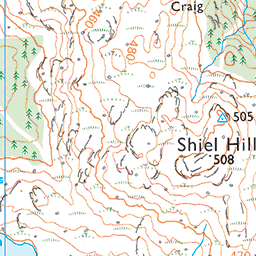 Cornish Hill and Loch circuit, Stinchar bridge - Route Map