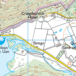 Contin Forest and View Rock circuit, near Contin - Route Map
