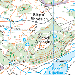 Loch Kinellan and Strathpeffer circuit - Route Map