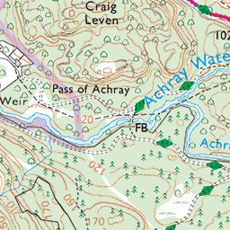 Achray Water bridge circuit - Route Map