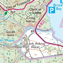 Achray Water bridge circuit - Route Map