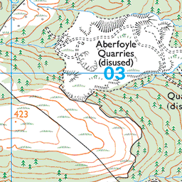 The Duke's Trail, near Aberfoyle - Route Map