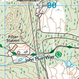 The Whangie, Kilpatrick Hills - Route Map